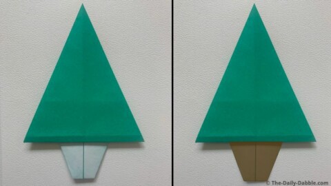 How to Make an Easy Origami Tree | The Daily Dabble