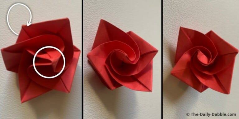 How Make an Easy Origami Rose [Paper Folding Instructions]
